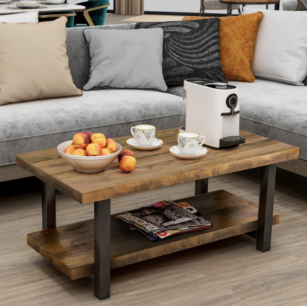 Rustic Walnut Coffee Table – BverdeDesigns